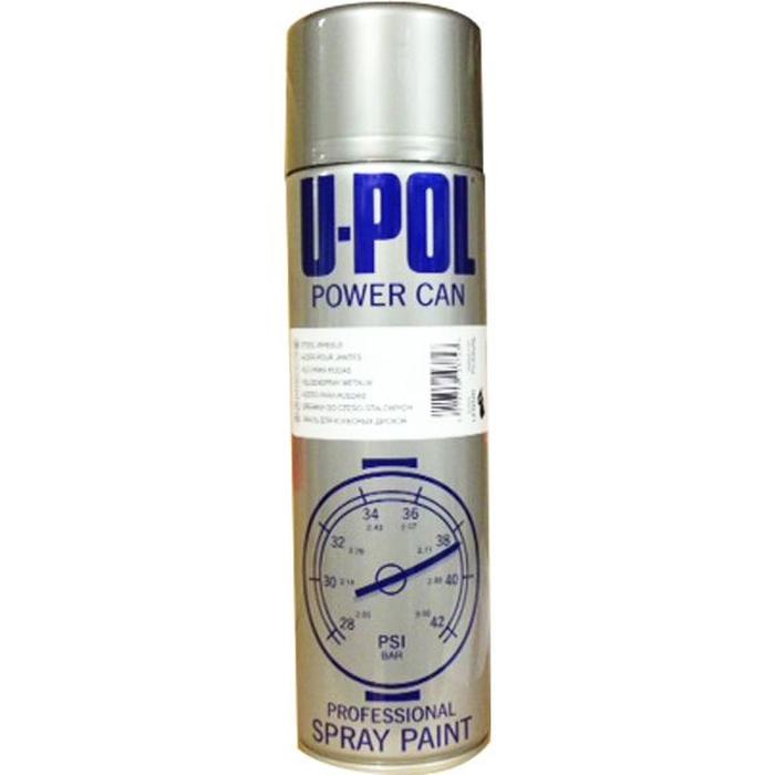 PCSS/AL - Peinture carrosserie UPOL argent jante fer aérosol Power Can ...